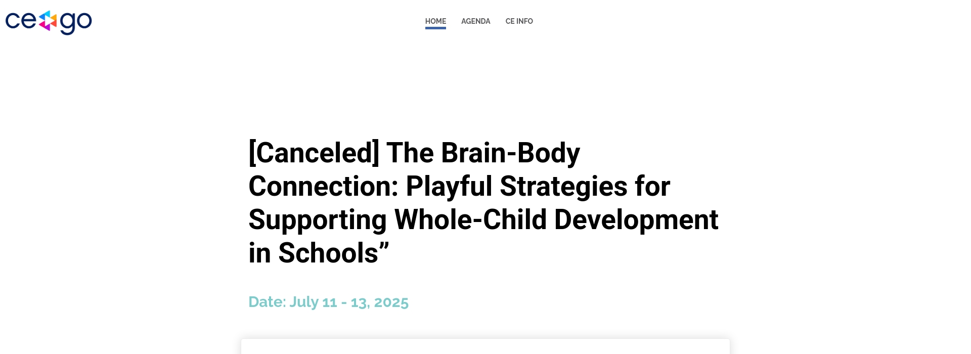 The Brain-Body Connection: Playful Strategies for Supporting Whole ...